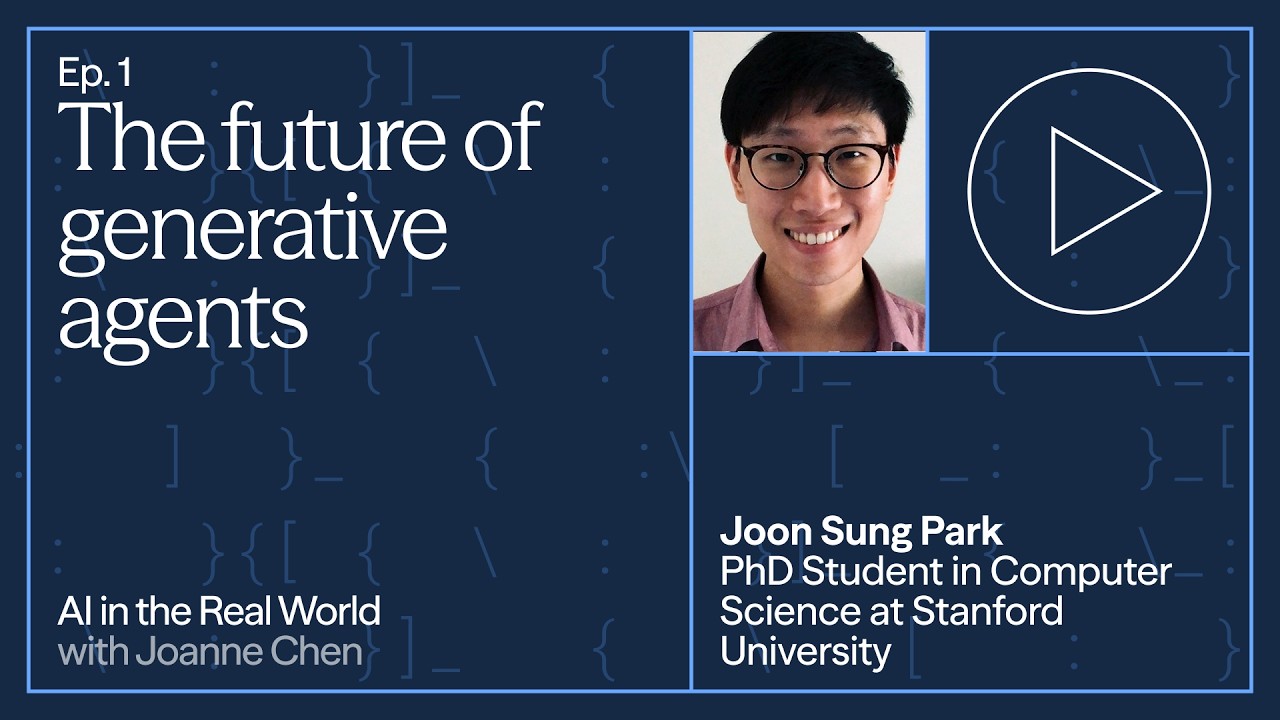 The Future Of Generative Ai Agents With Joon Sung Park Youtube