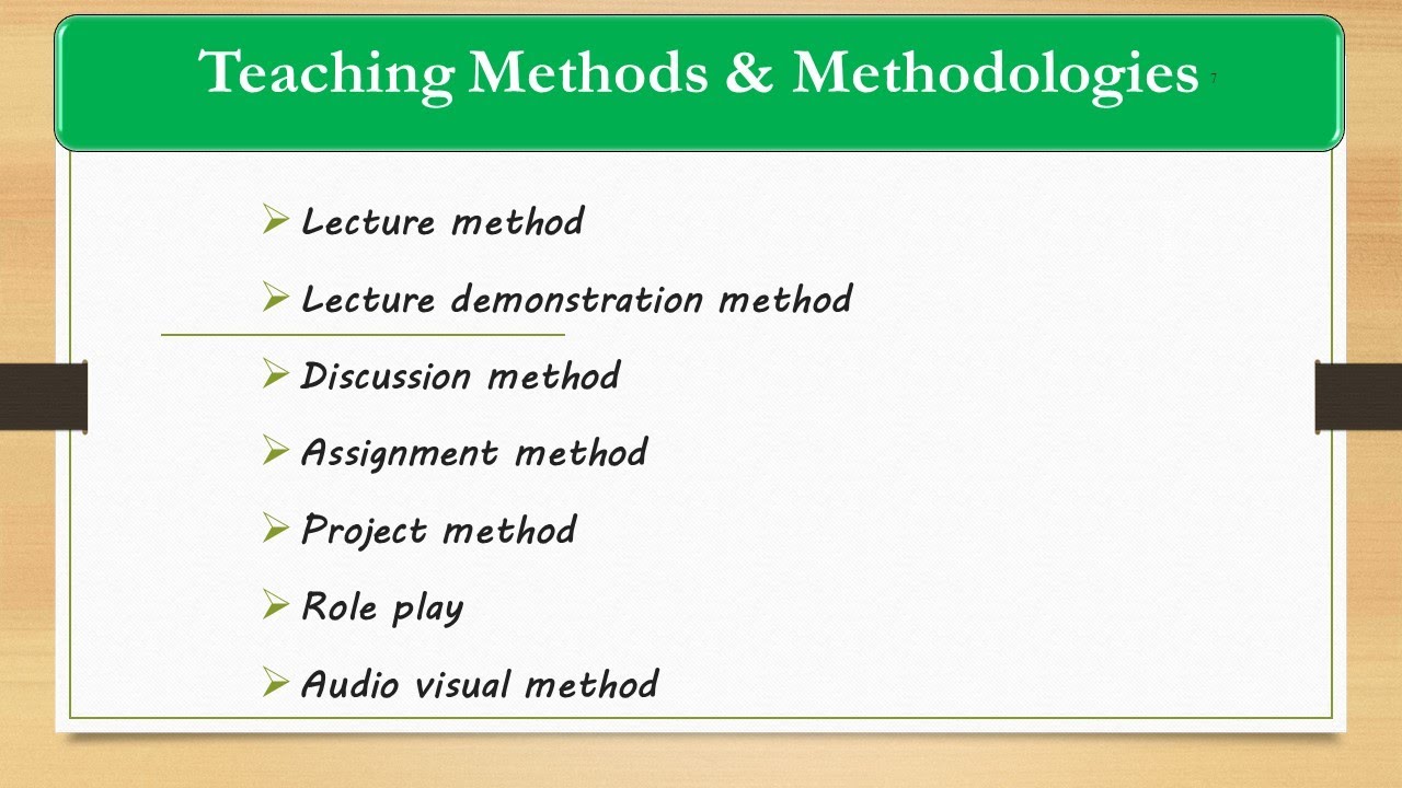 Teaching Methodologies Youtube