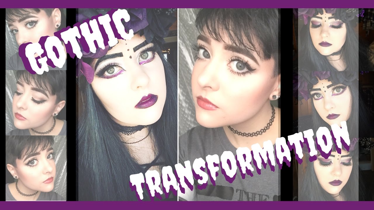 Normal To Gothic Makeup Transformation Youtube