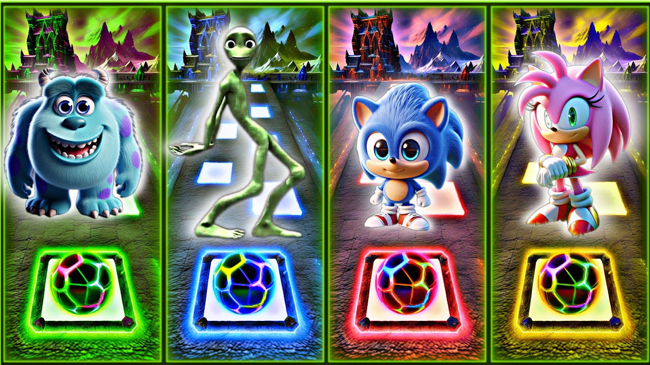 Monsters Inc рџ љ Alien Dance рџ љ Sonic X рџ љ Amy Rose Tiles Hop Coffin Dance
