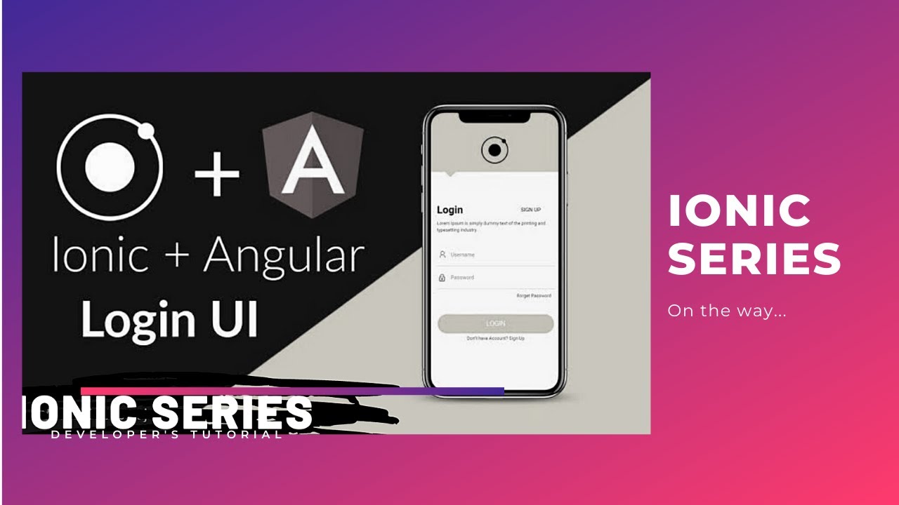 Ionic Getting Started Ionic Framework Angular Developer S