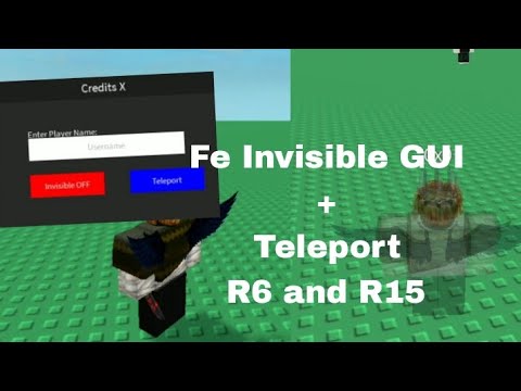 Roblox Fe Script Showcase Fe Invisible Gui Teleport Fluxus And