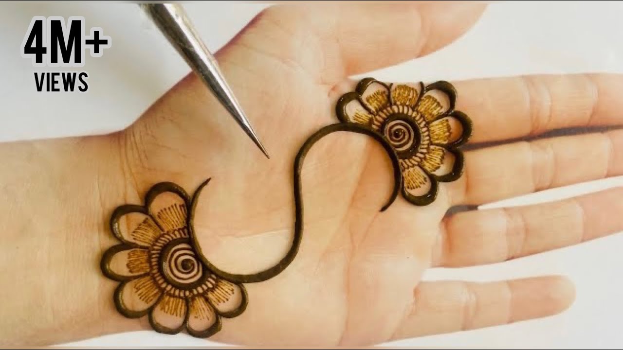 Very Easy Simple Arabic Mehndi Design Trick For Beginners S Alphabet