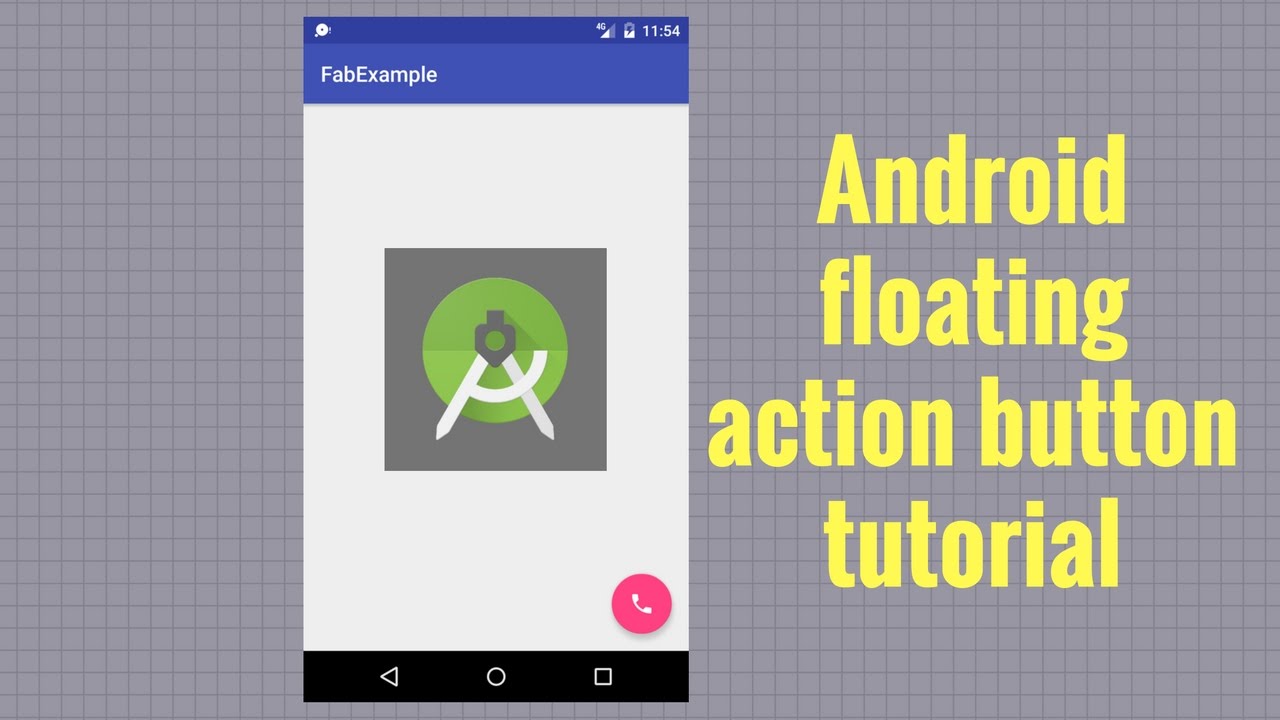 Android Floating Action Button Tutorial Youtube
