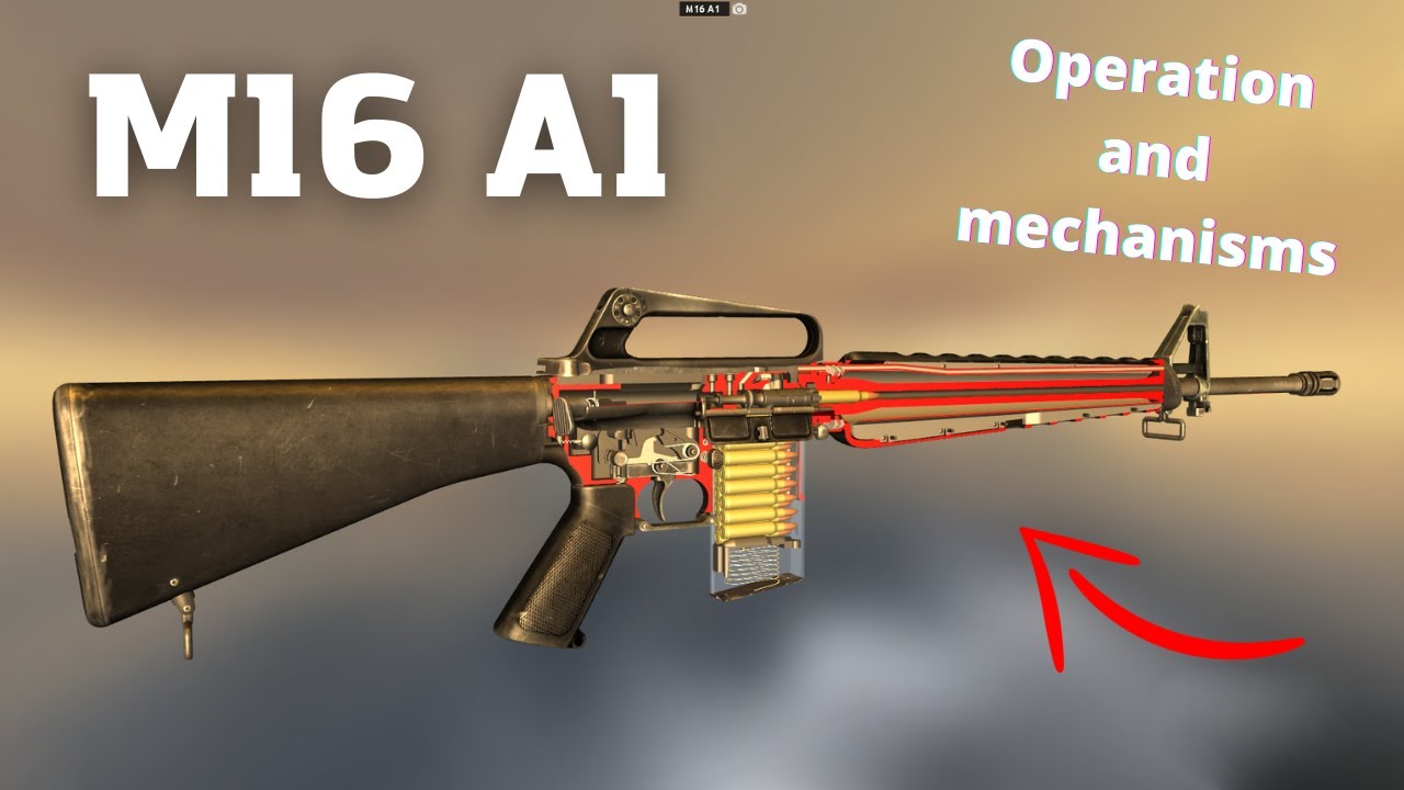 How M16 A1 Works Animation Of Operation Of M16 Youtube