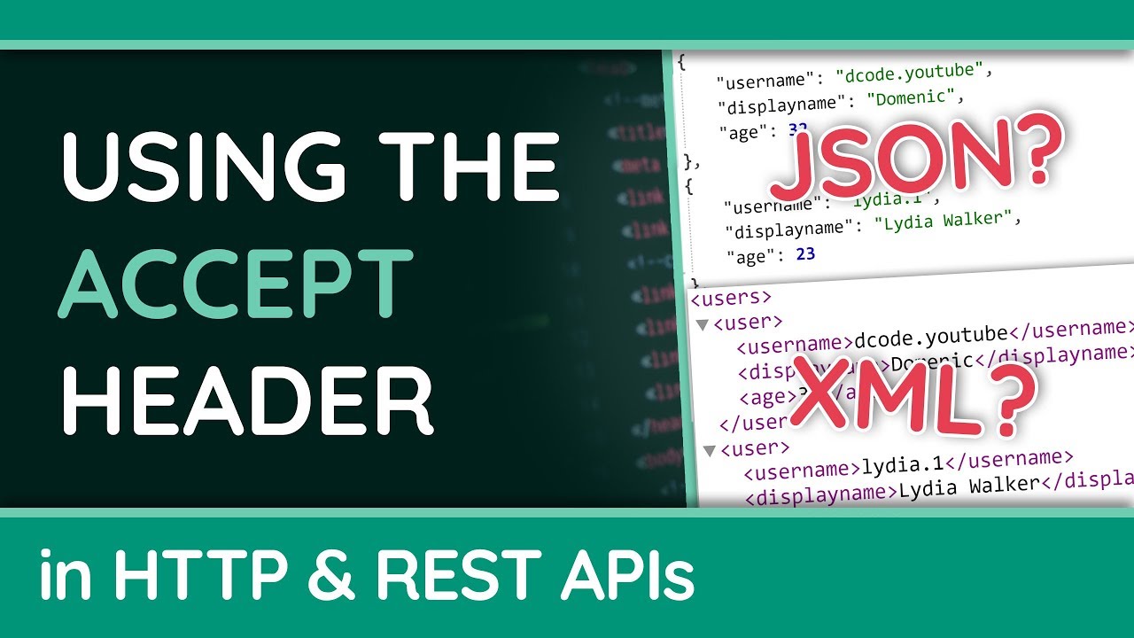 Using The Accept Request Header In Restful Apis Http Web Tutorial
