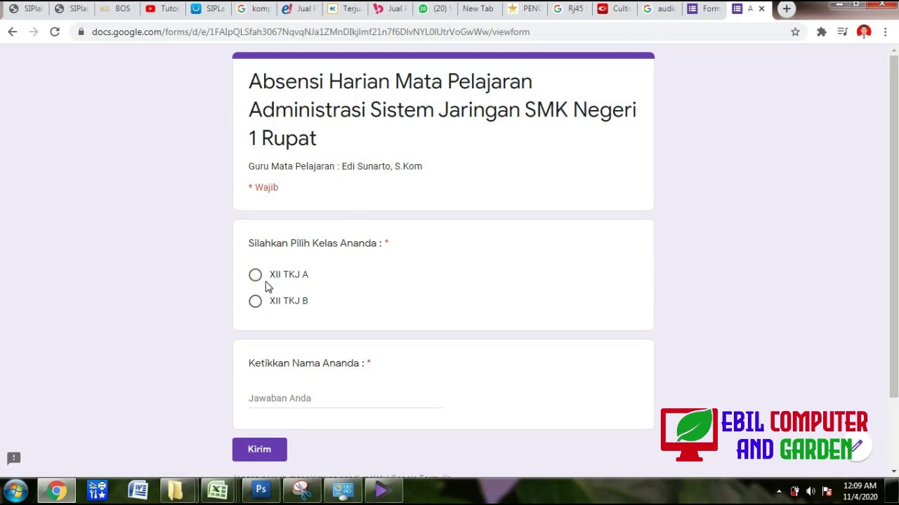 Tutorial Membuat Absensi Online Dengan Google Form Digunakan – Eroppa Tutorial Membuat Absensi Online Dengan Google Form Digunakan – Eroppa