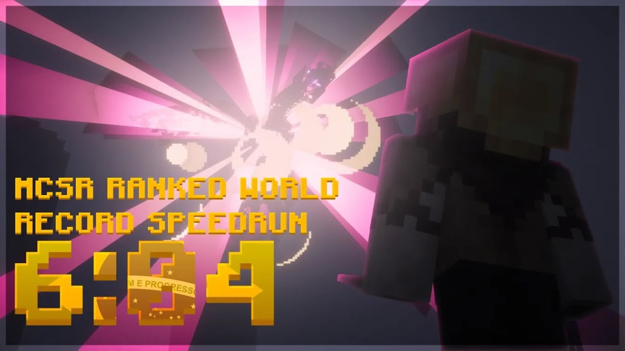 Mcsr Ranked World Record Speedrun 6 04 Youtube