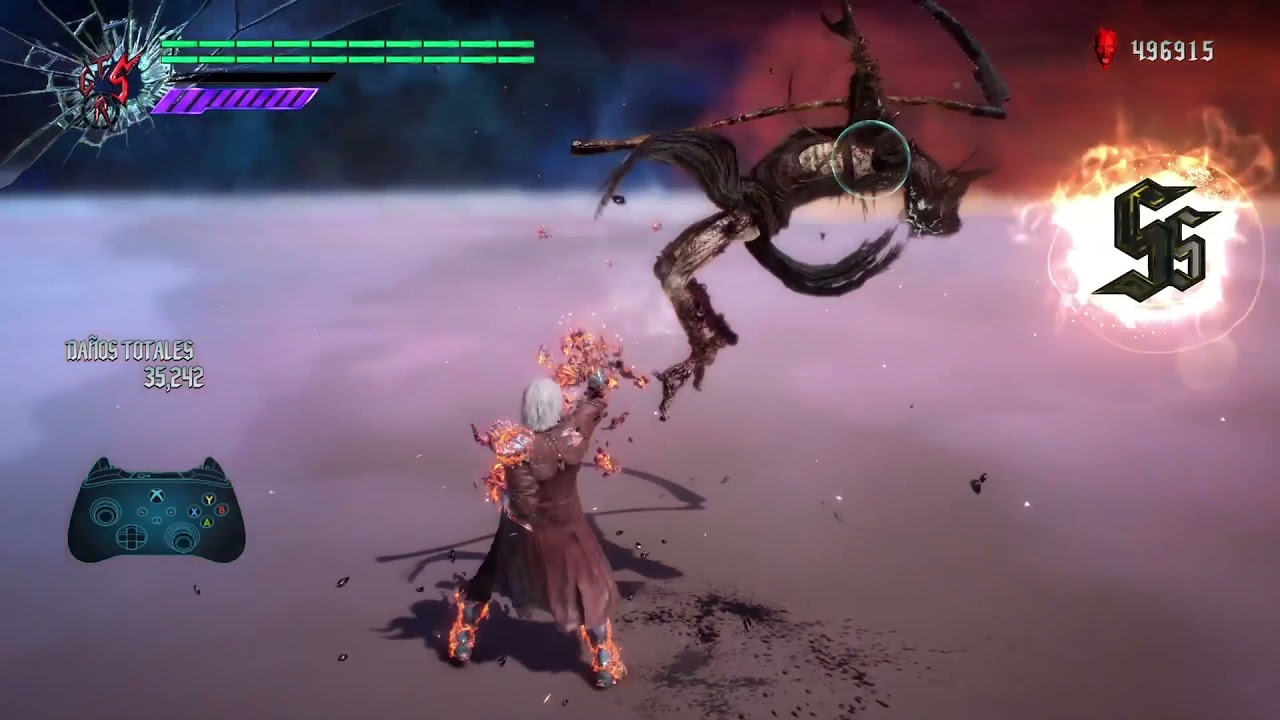 Dante Combos Y Movimientos Varios Practicando Devil May Cry 5