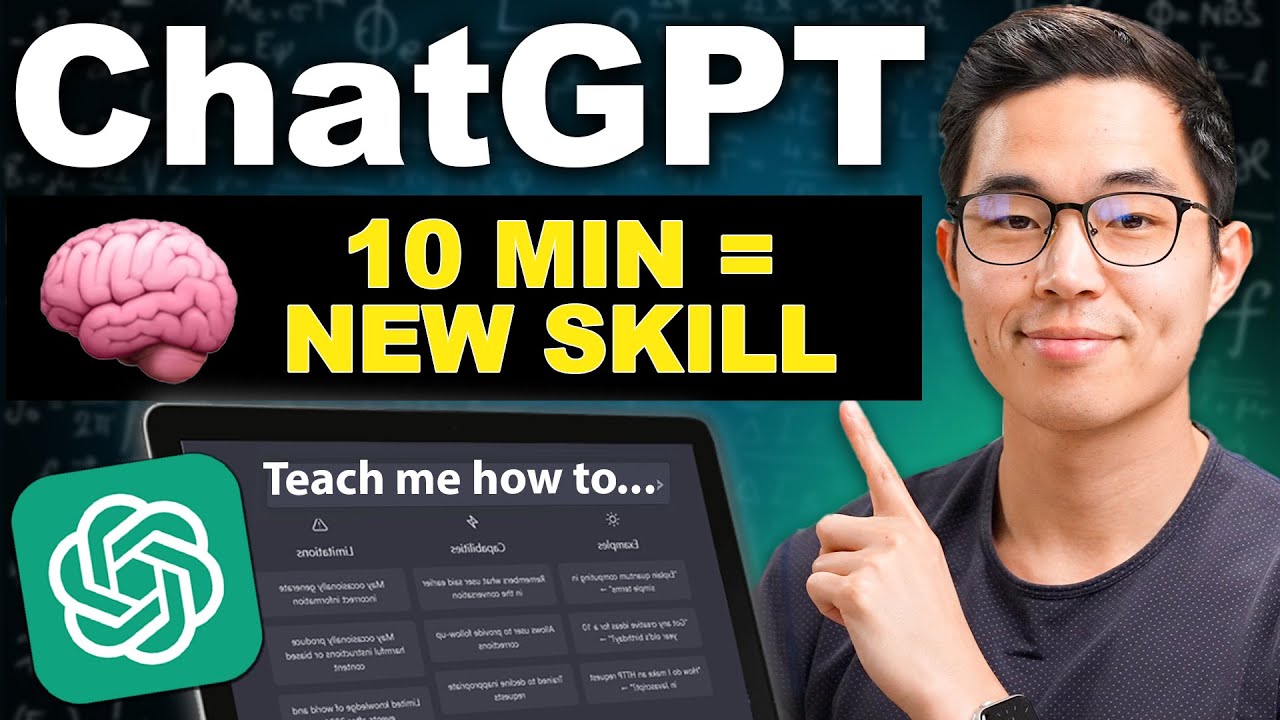 How To Use Chatgpt To Learn Any Skill Quickly Tutorial Youtube