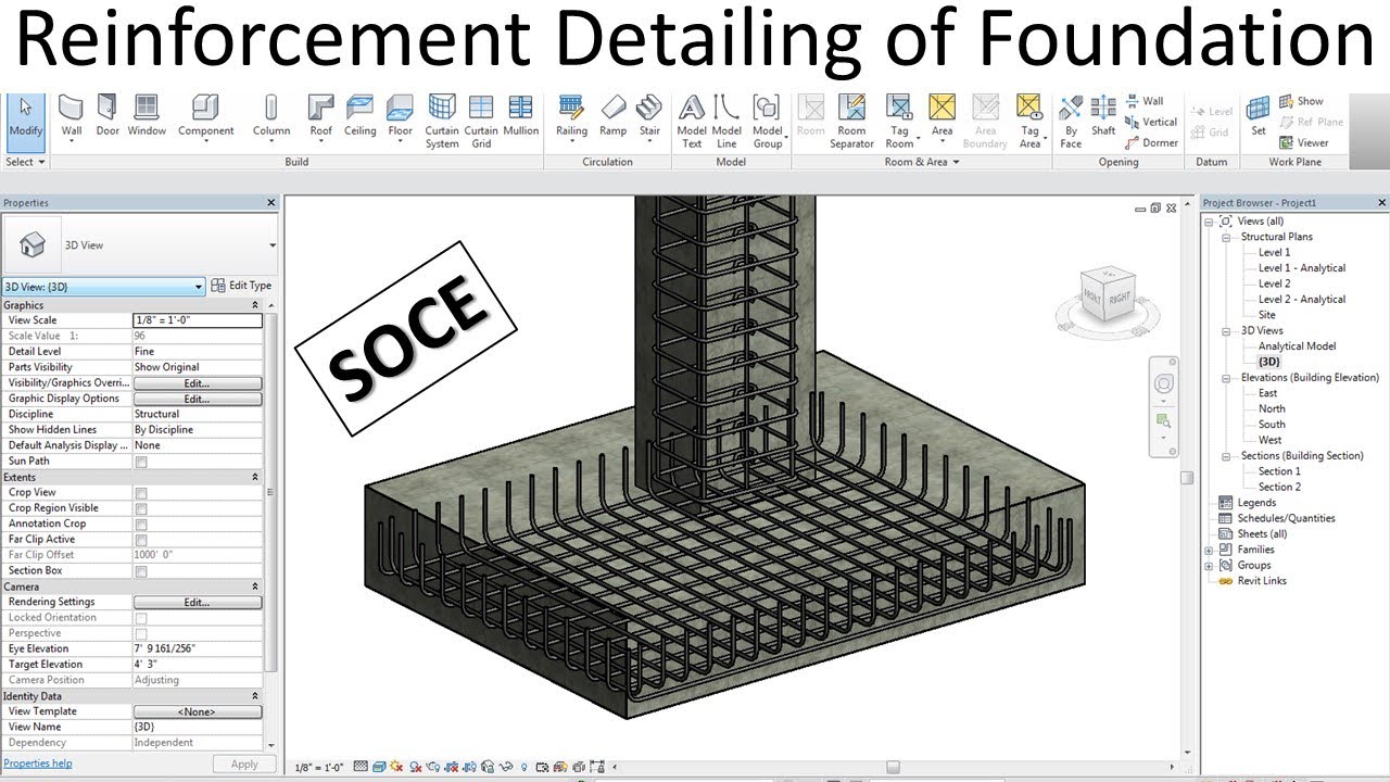 Autodesk Revit Rc Detailing For Beginners Foundation Reinforcement