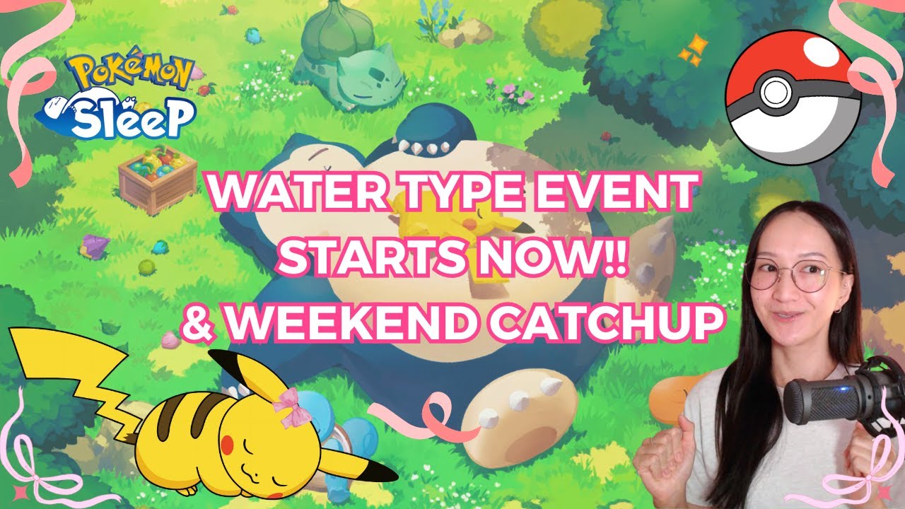 Pokémon Sleep Water Type Week Starts Today Weekend Catchup Youtube