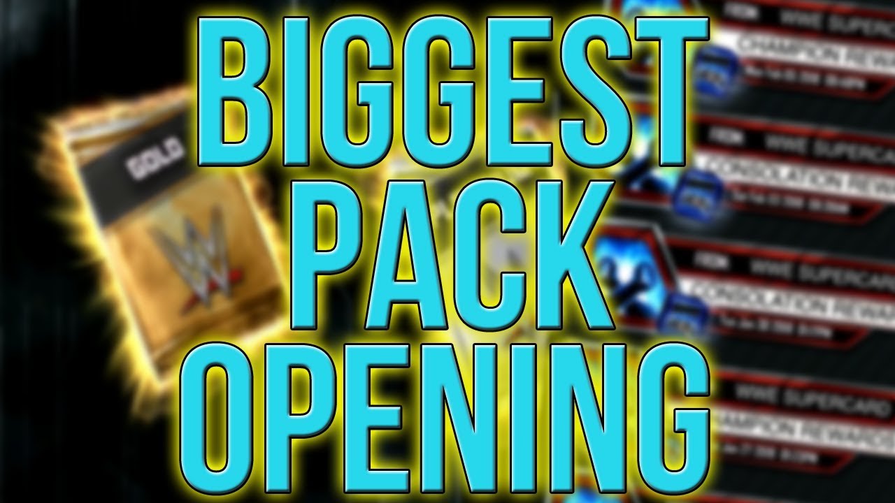 My Biggest Pack Opening Ever Wwe Supercard Season 4 Youtube