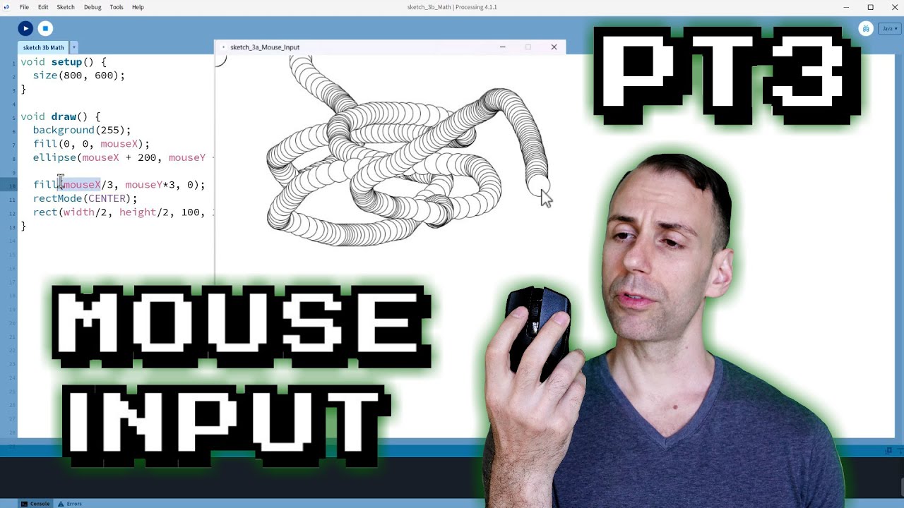 Programming In Processing Java For Beginners Part 3 Youtube