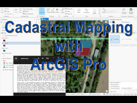 Cadastral Mapping With Arcgis Pro Youtube