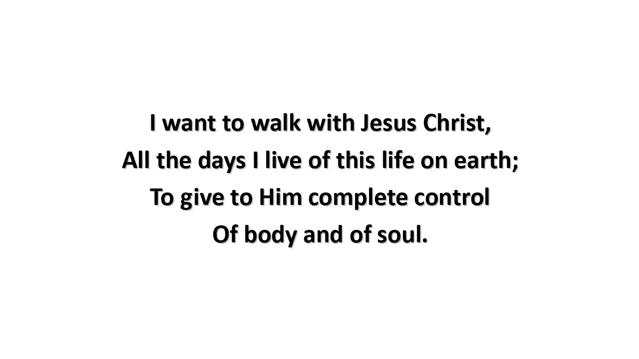 I Want To Walk With Jesus Christ Lyrics Clive Simmonds 1964 Youtube