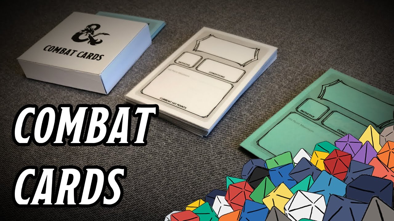 Diy Combat Cards D D Youtube