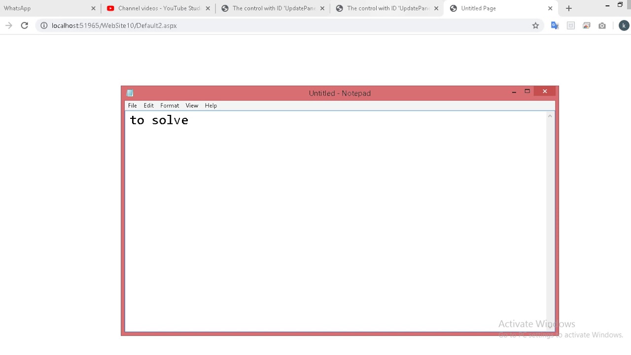 The Control With Id Requires A Scriptmanager On The Page The