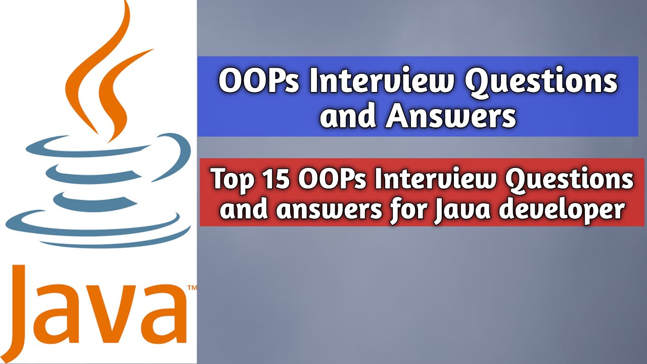 Oops Interview Questions And Answers Youtube