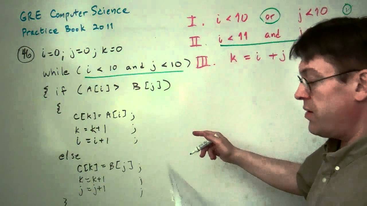 Gre Computer Science Question 46 Youtube