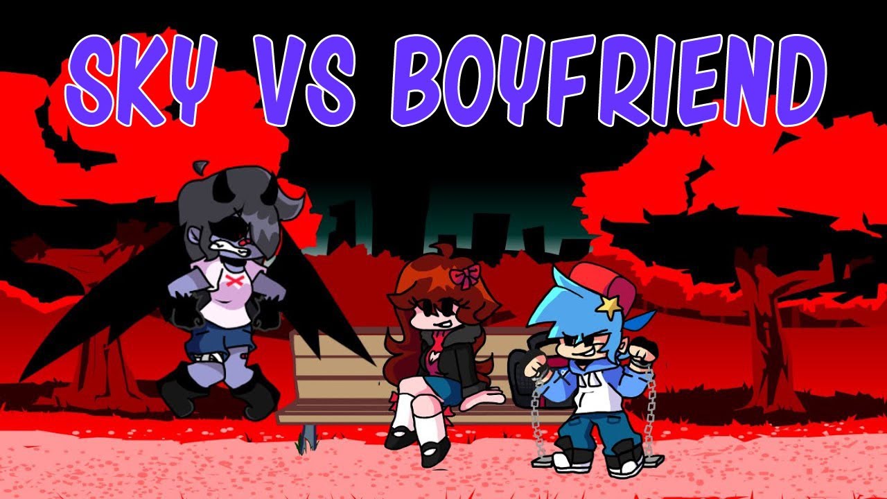 Sky Vs Boyfriend Chainlock Trusky Y Skyverse Fnf Friday Night Funkin