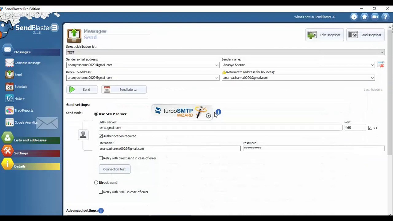 Sendblaster Settings Youtube