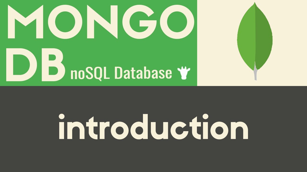 Introduction Mongodb Tutorial 1 Youtube