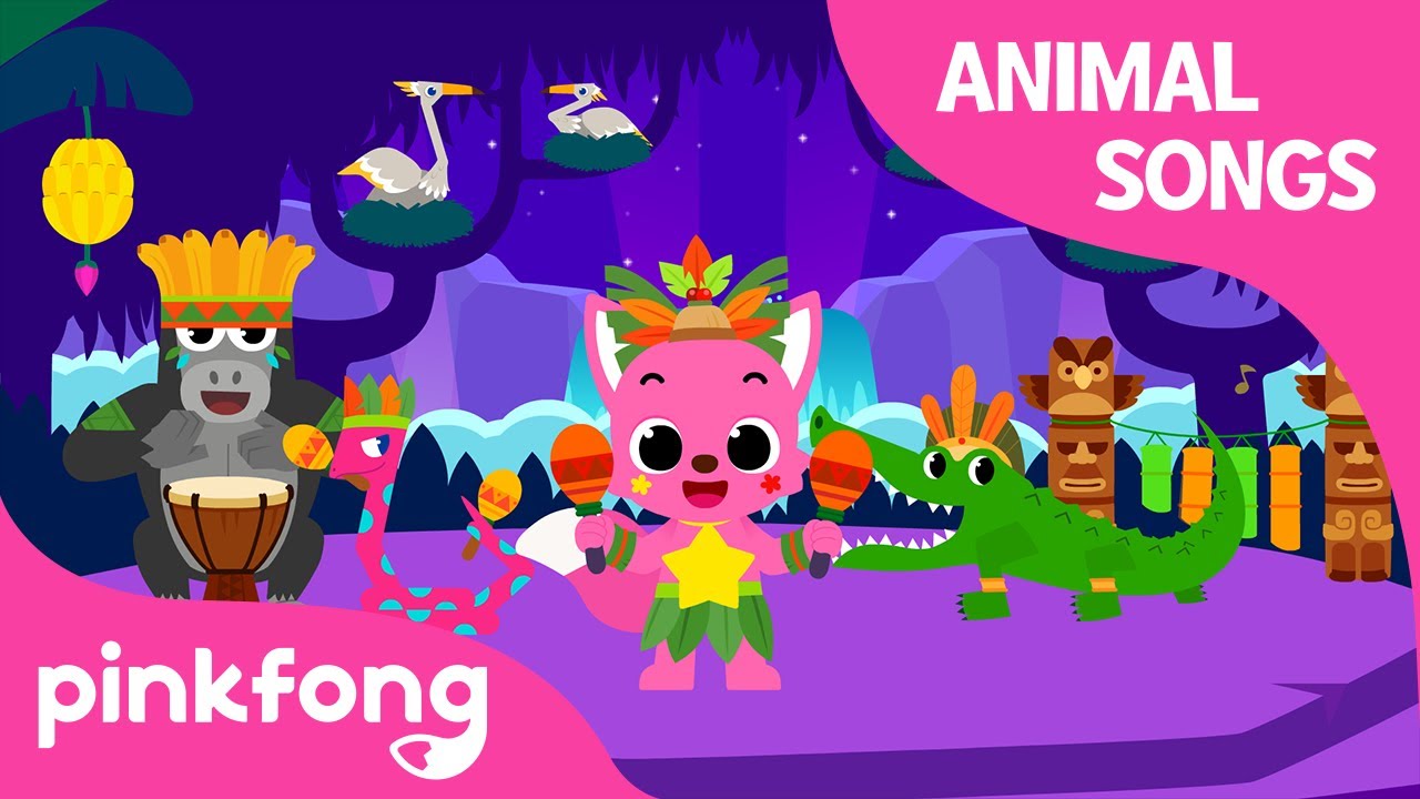 Jungle Music Festival Animal Songs Learn Animals Pinkfong Songs