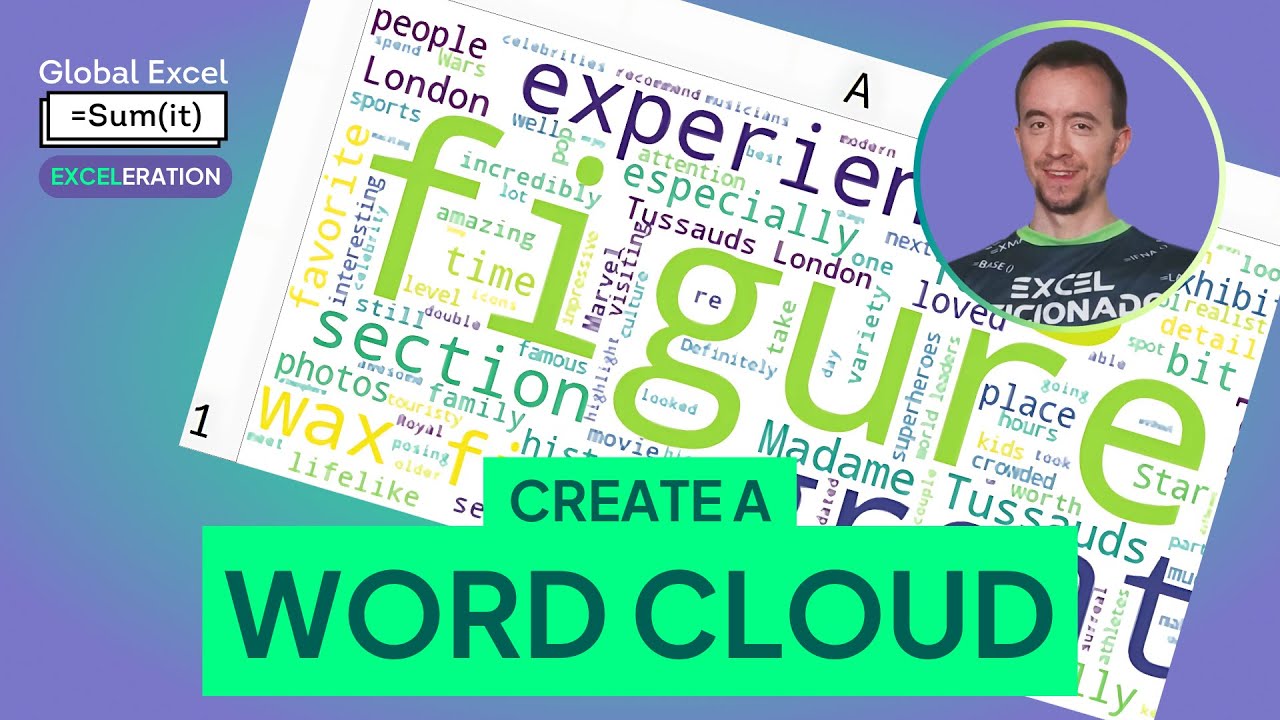How To Create A Word Cloud Using Python In Excel Youtube