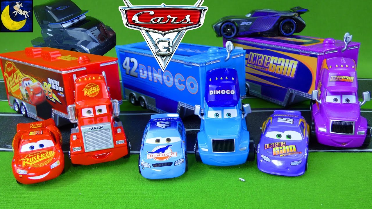 Disney Cars 3 Toys Mack Lightning Mcqueen Bobby Swift Dinoco Cal