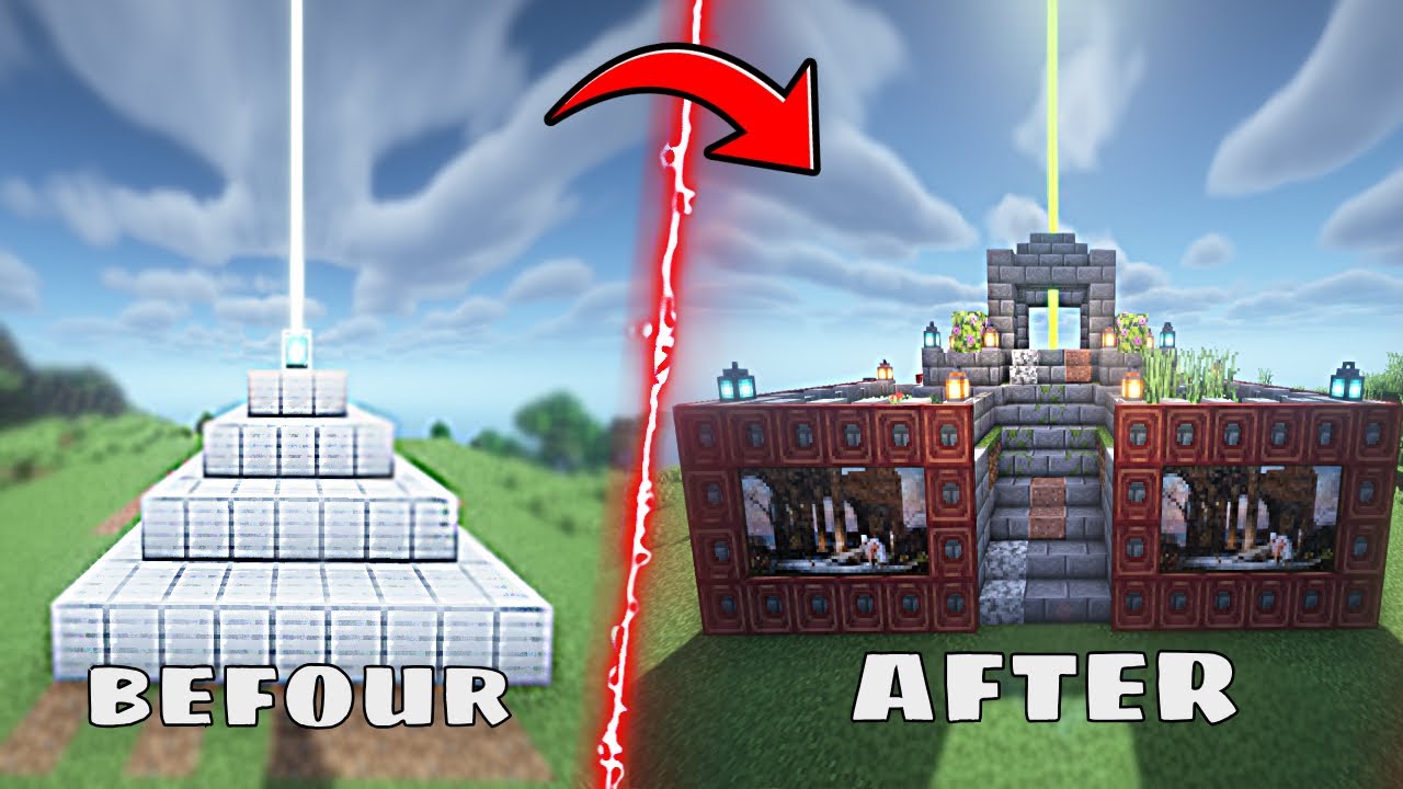 Minecraft Beacon Design Tutorial рџ Minecraft Youtube