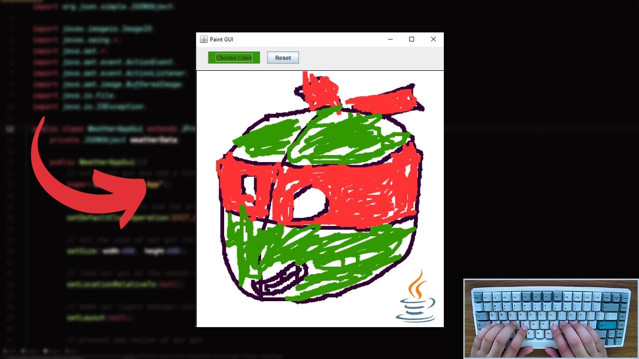 Asmr Programming Java Paint Application Java Swing Project Youtube