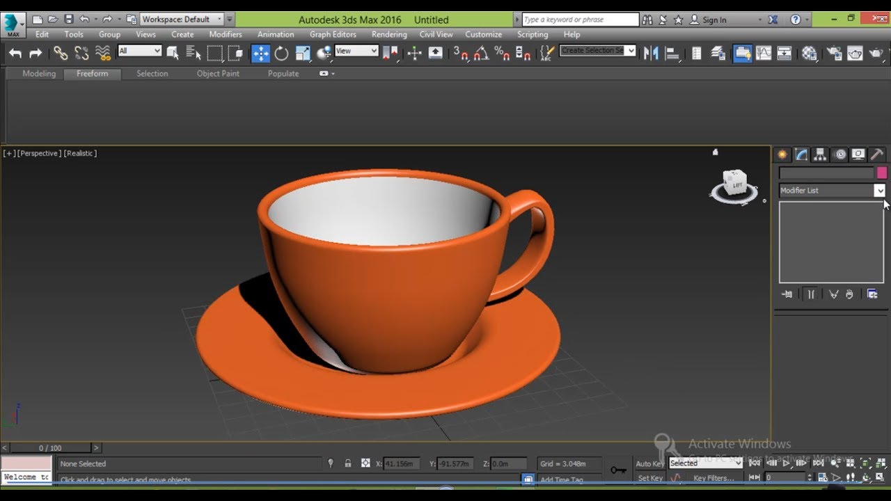 Coffee Cup 3ds Max Modeling Tutorial Youtube