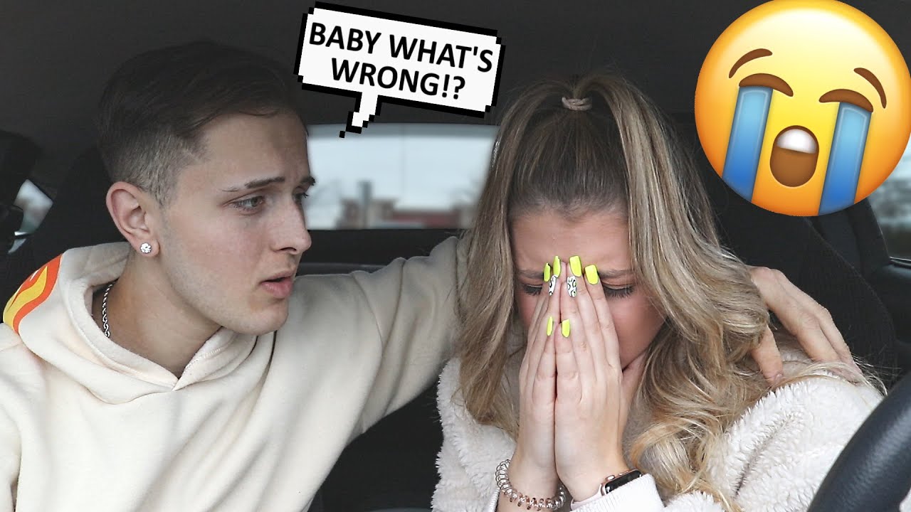 Randomly Crying Prank On Boyfriend Cute Reaction Youtube