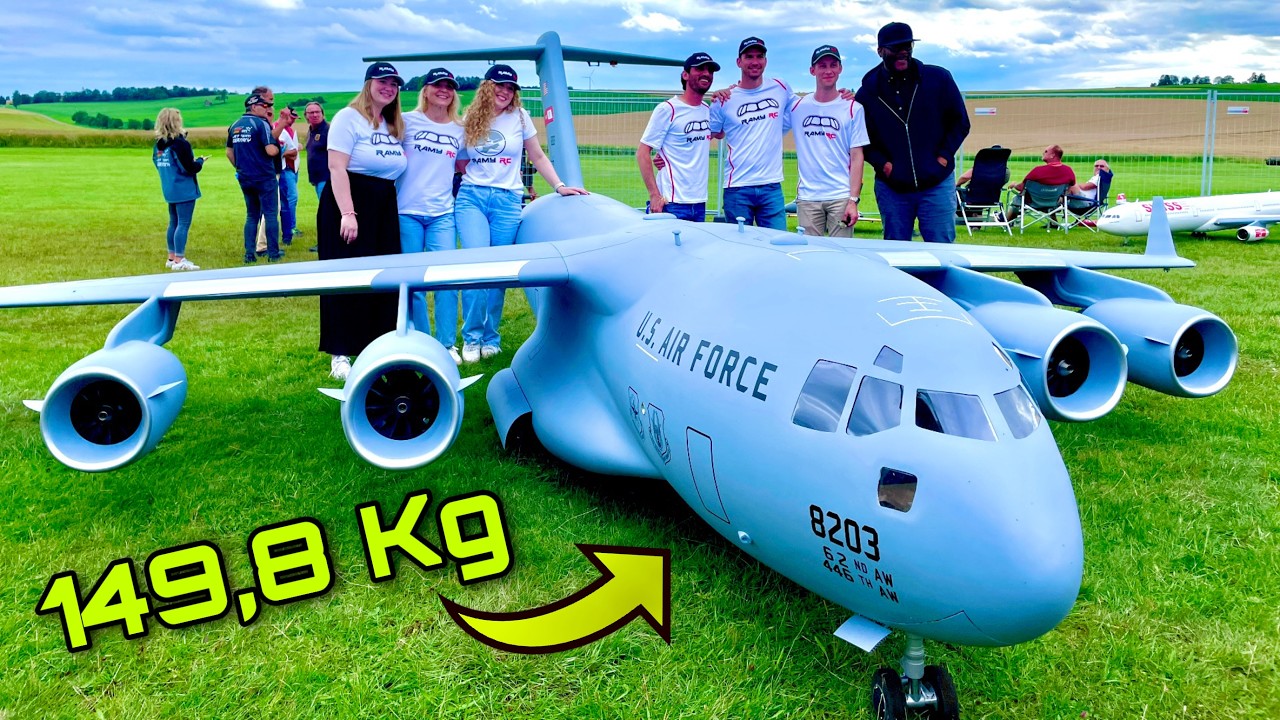 Tyler Perrx S World Biggest Rc Globemaster C17 149 8 Kg Full Carbon
