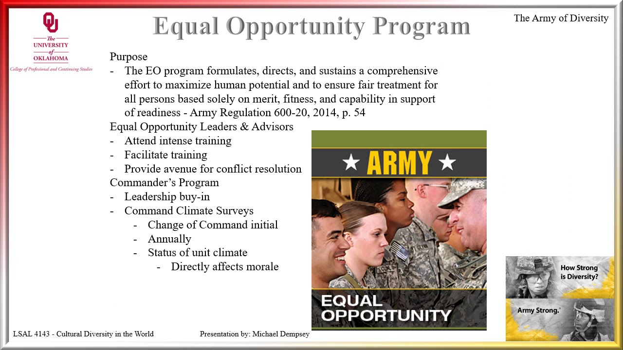 The Army Of Diversity Lsal 4143 Cultural Diversity In The World