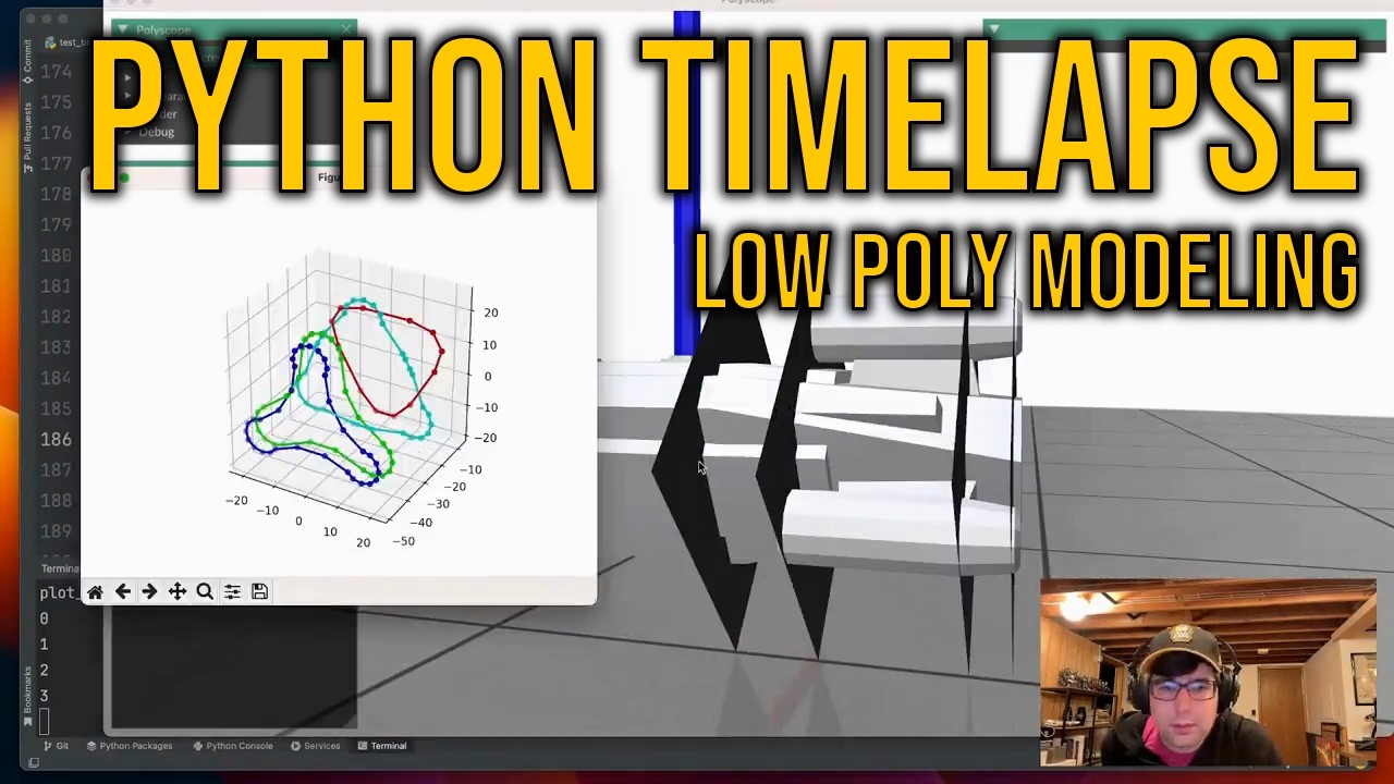 Python Coding Time Lapse Low Poly Spacecraft Design Youtube