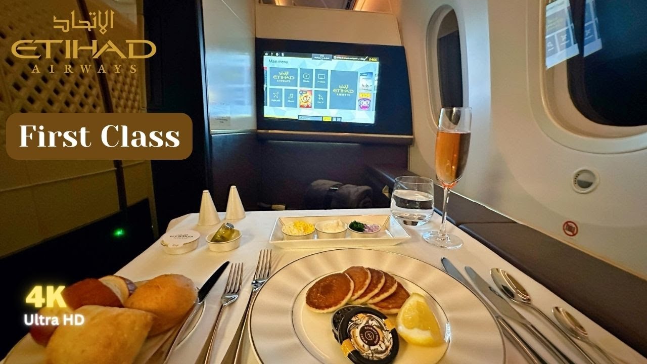 Etihad Airways First Class Food