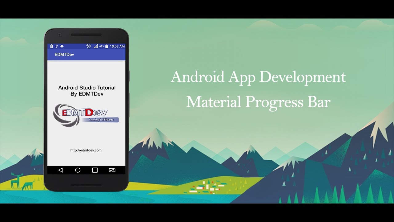 Android Studio Tutorial Material Progress Bar Youtube