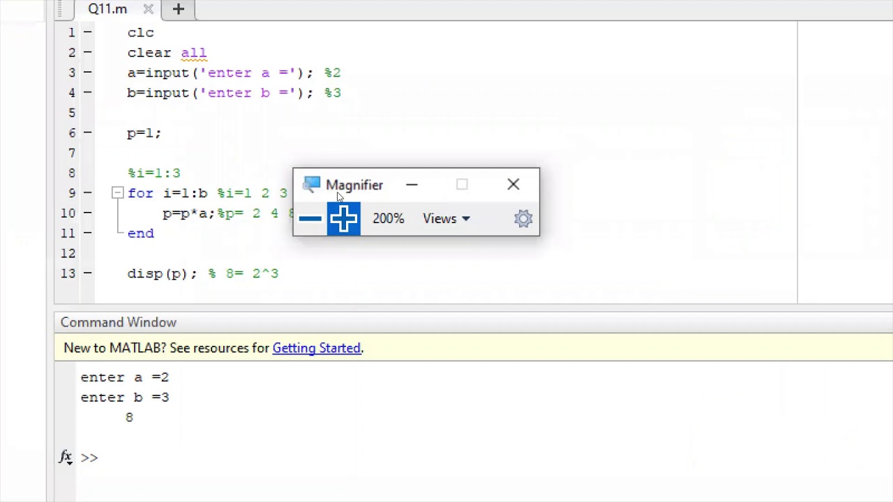 For Loop Example Matlab At Brock Kyte Blog