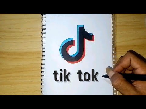How To Draw Tik Tok Logo Youtube