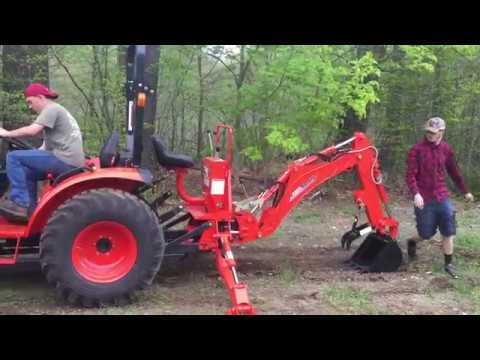 How To Take Off A Kioti Tractor Backhoe Ck2610 Hst W Kb2475l Backhoe
