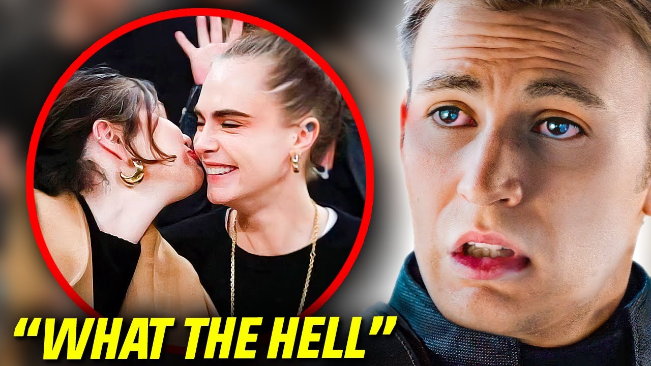 Chris Evans Furiously Reacts To Selena Gomez Kissing Cara Delevingne
