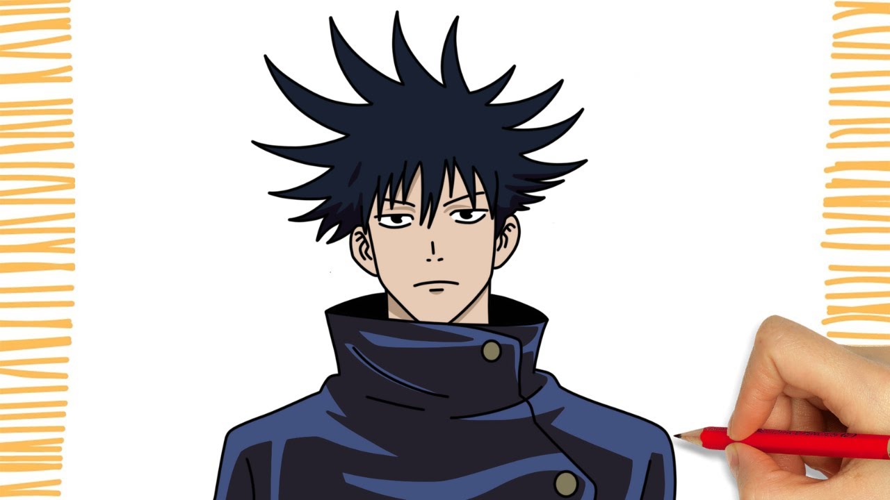 Como Dibujar A Megumi Fushiguro I Jujutsu Kaisen I Facil Youtube