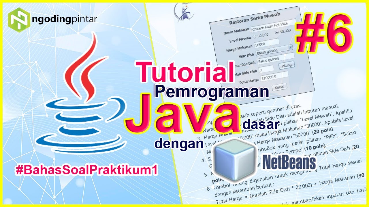 6 Bahas Soal Praktikum 1 Pemrograman Java Belajar Pemrograman Java