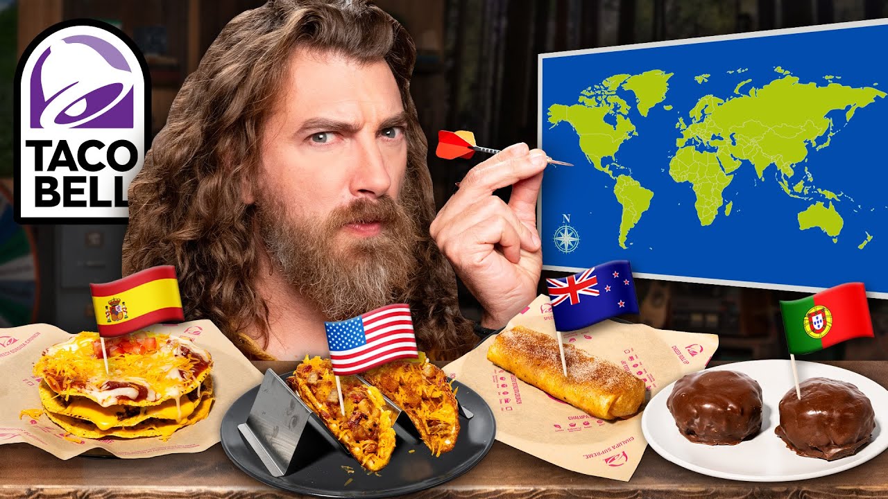 International Taco Bell Taste Test Youtube