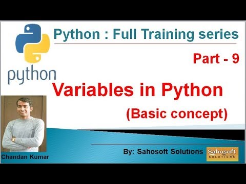 Variables In Python Basic Concept Part 9 Python Full Training