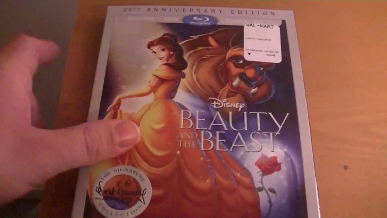 Beauty And The Beast 25th Anniversary Edition Blu Ray Dvd Combo Pack