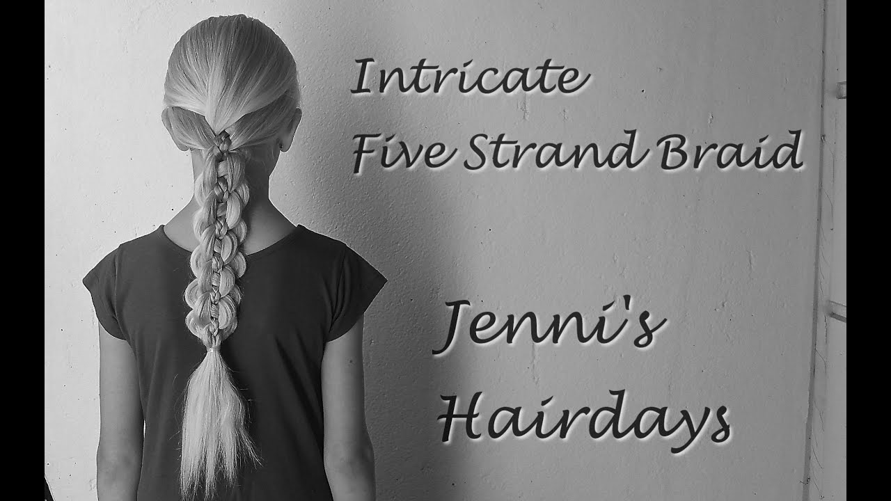 Jhd Intricate Five Strand Braid Youtube
