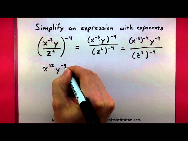 Simplify Exponents